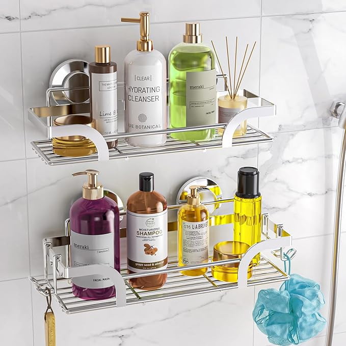 Click here for Ershilou Shower Caddy Suction Cup  2 Pack Heavy Du... prices