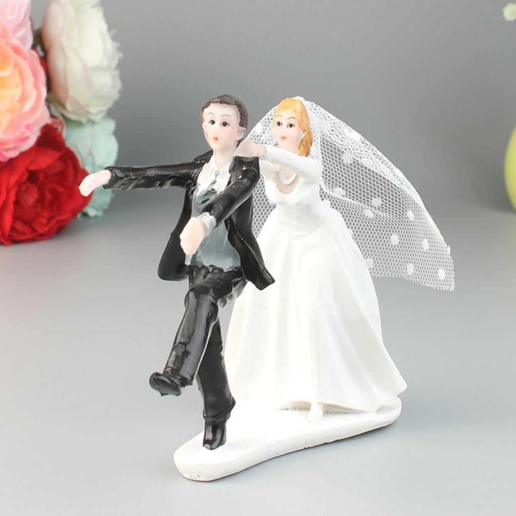 Naughty Reluctant Bride Bride Resin Figurine Cake Topper Decorating ...