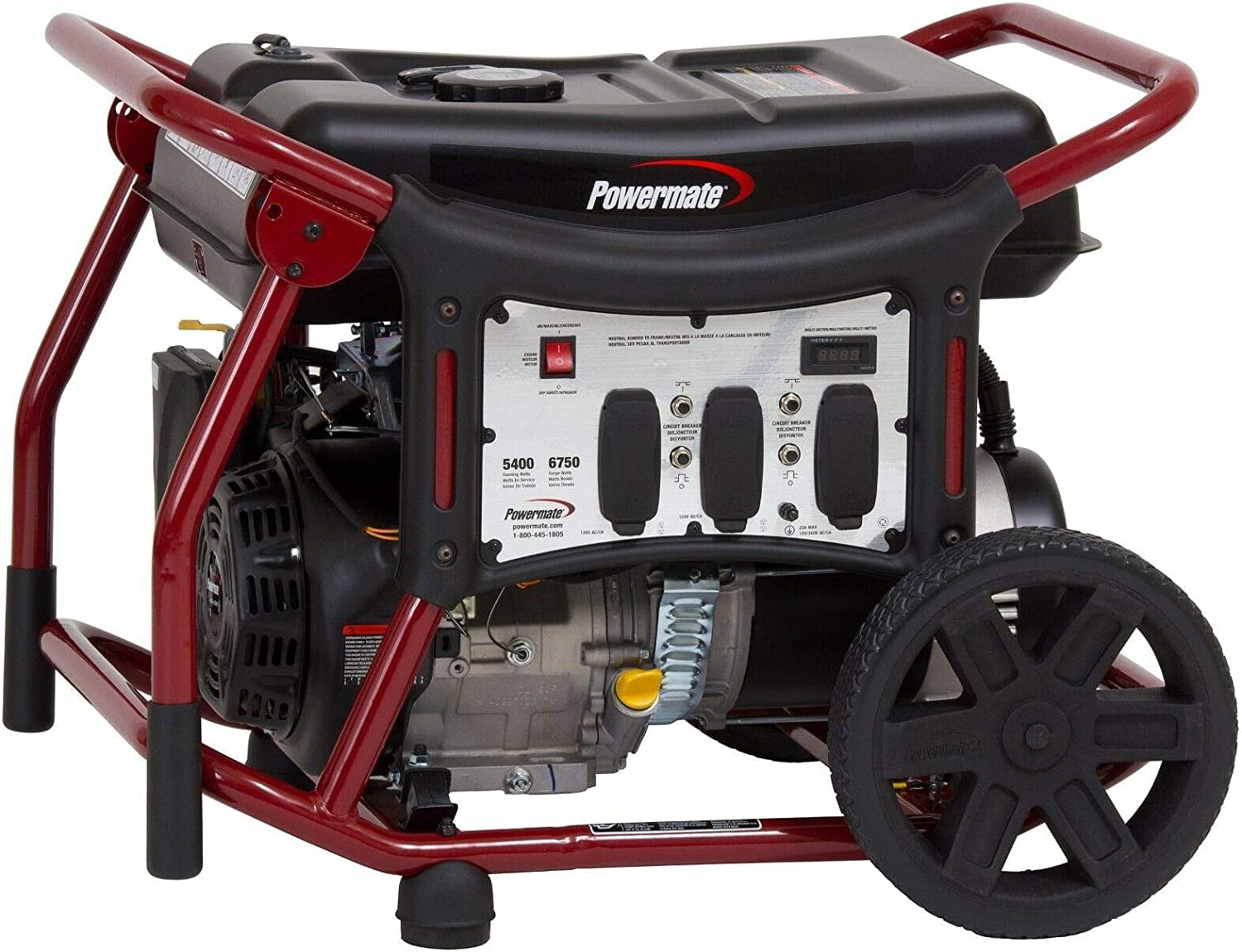 Powermate PM0145400.50 WX5400 Generador portátil, Rojo, Negro POWERMATE ...