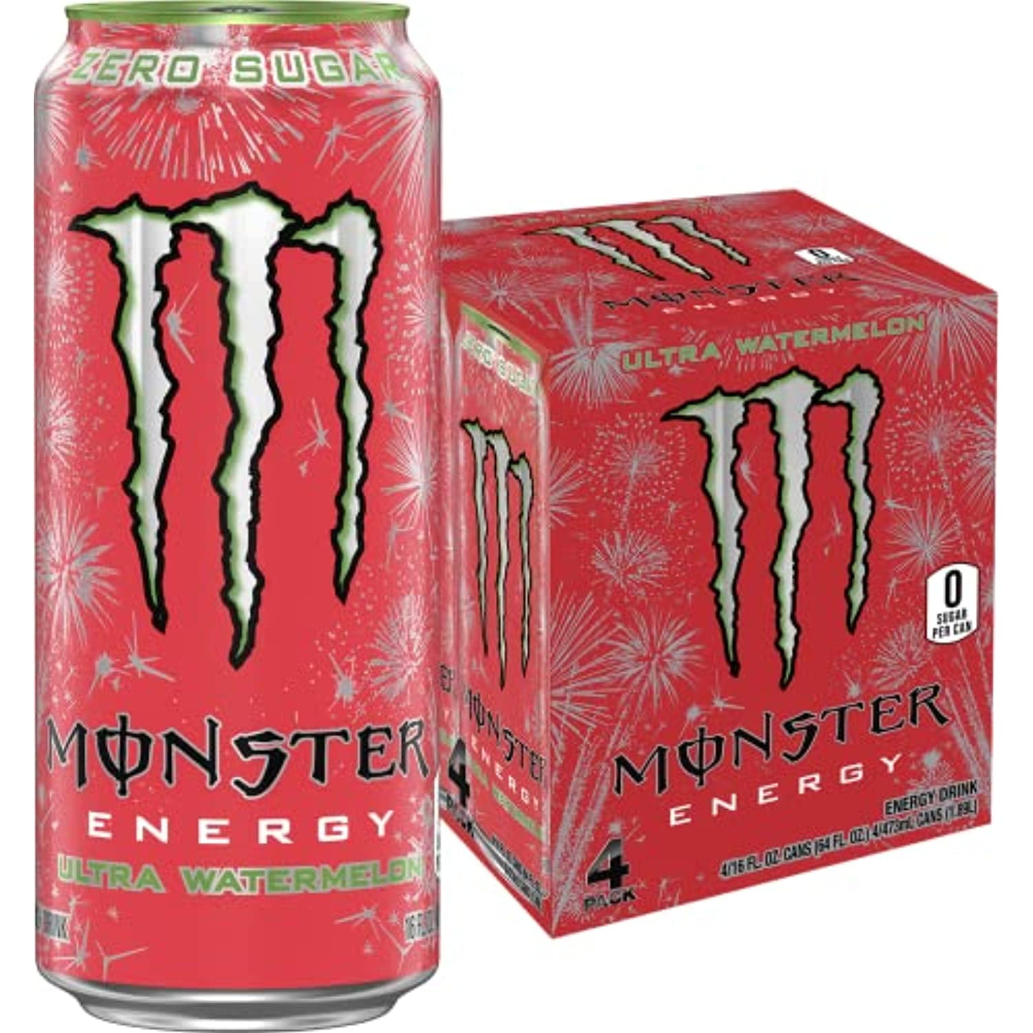 Monster Energy Ultra Watermelon 16 Fl Oz (Pack Of 4) - Walmart.com