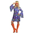 Women's Flower Power Hippie Costume Dress - Walmart.com