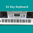 QMG, Colorful Piano Keyboard Notes, 61-Key Full Size, Removable Labels ...
