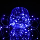 Kohree Fairy String Lights Battery Operated Waterproof 50 LED Blue ...