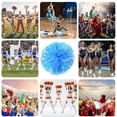Cheerleading Pom Poms 8 Pcs- With Four Finger Handle Cheerleading ...