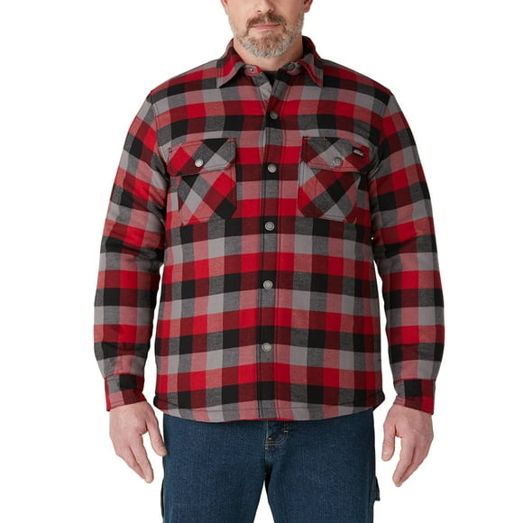 Fleece Lined Flannel Shirt Men