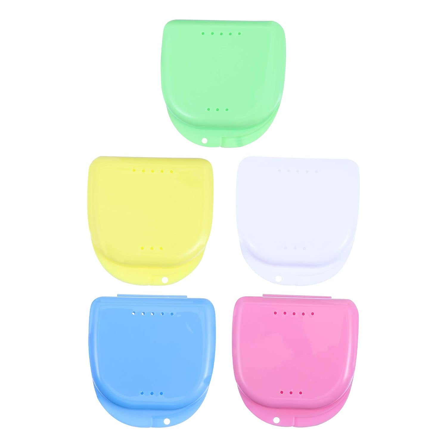 5pcs Guard Holder Braces Multicolor Ventilation Dentures Fake Assorted ...