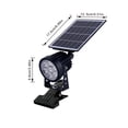 FSLiving Outdoor LED Spotlight Waterproof Solar Spot Lights with Clip ...