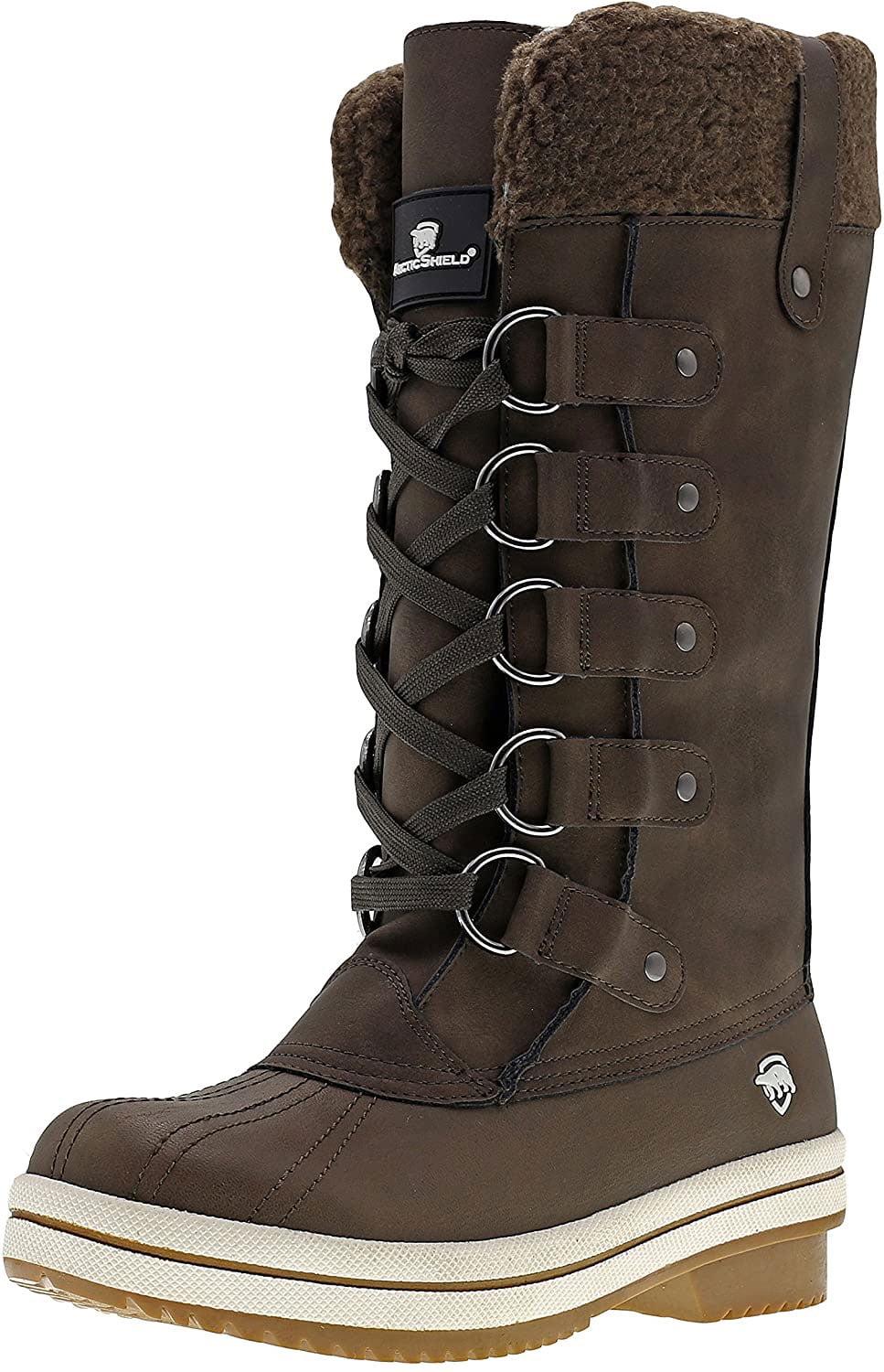 ARCTICSHIELD Women's Insulated Winter Boots, Brown, Sz 6 - Walmart.com