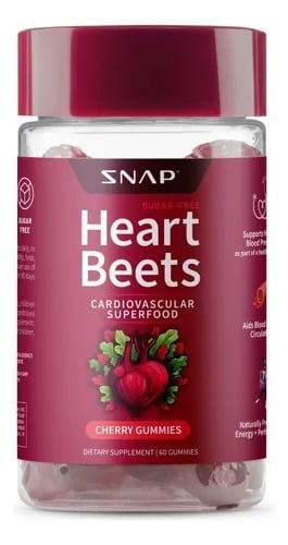 Snap supplements Heart Beets Gummies (Sugar Free) 60ct | Bodega Aurrera ...