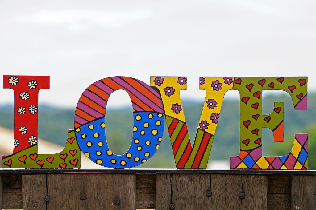 LOVE Decorative Letters Inspirational Photo Photograph Romantic Gift ...