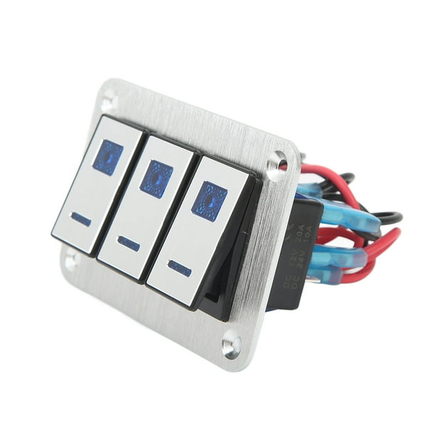 Gang Toggle Switch Panel,Rocker Switch Panel 3 Toggle Switch Panel Gang ...