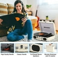 Udreamer Vinyl Record Player 3-Speed Turntable with Bluetooth,Suitcase ...