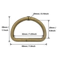 Wuuycoky Metal D-Rings Buckle, 1.25 inch Non-Welded for Webbing Sewing ...