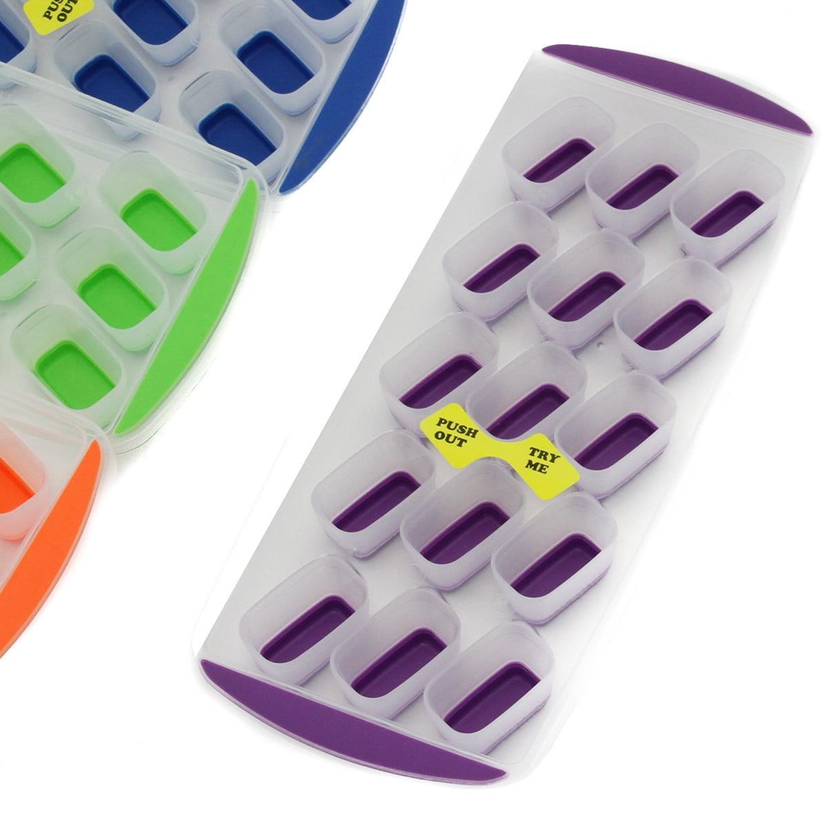 Chef Craft Classic Push Out Ice Cube Tray, 11.5 inches in length yields ...