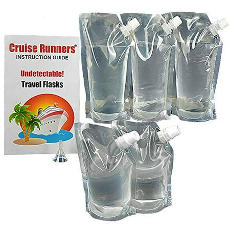 Cruise Runners - Clear Plastic Flask Kit Enjoy Rum Runners Sneak ...