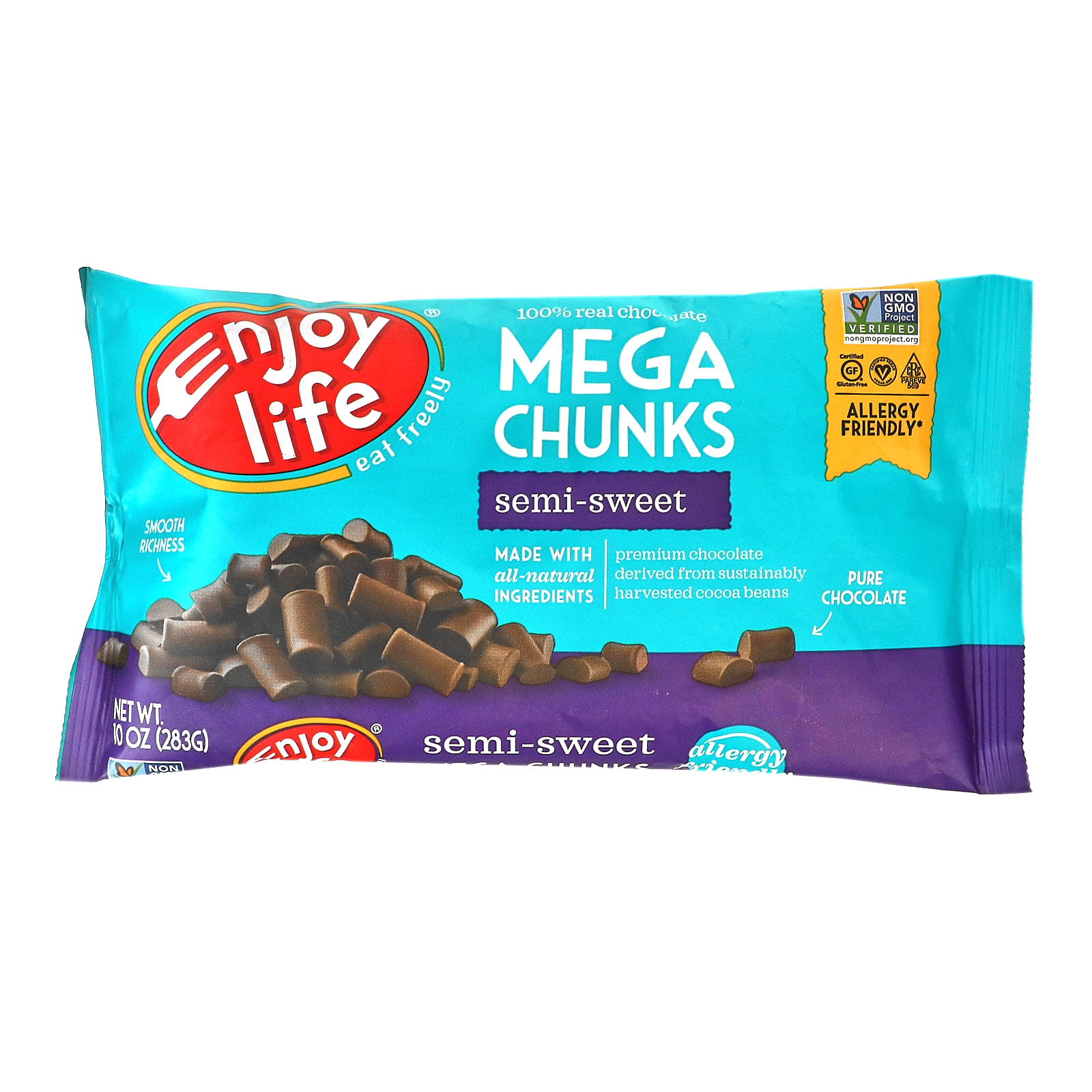 Enjoy Life Foods SemiSweet Chocolate Mega Chunks 10 oz - Walmart.com