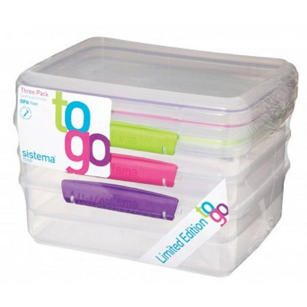 Sistema To Go 2-Liter Container, 3 Pack - Walmart.com - Walmart.com