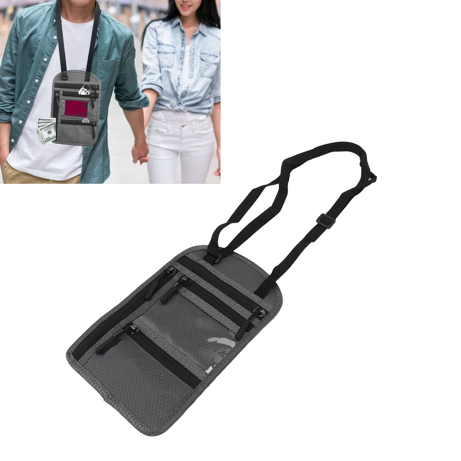 Click here for Domqga Passport Holder Neck Wallet  Waterproof Cov... prices