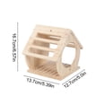 Bwomeauty Family Gifts, Avians Solid Wood Play Gym Wooden House Rest ...