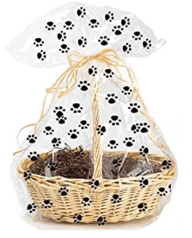 5pack Paw Print Gift Wrap Packaging Cellophane Bags - Walmart.com