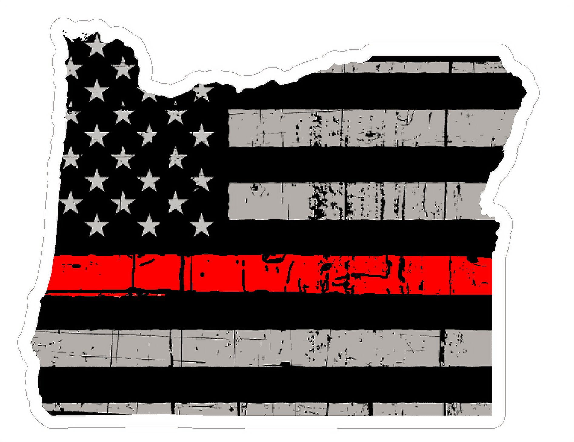 Oregon State (C38) Thin Red Line Vinyl Decal Sticker Car/Truck Laptop ...