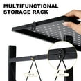 4-Tier 2 Pack Heavy Duty Foldable Metal Rack, Storage Shelving Unit ...