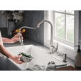 MOEN Reyes Single-Handle Pull-Down Sprayer Kitchen Faucet with Reflex ...