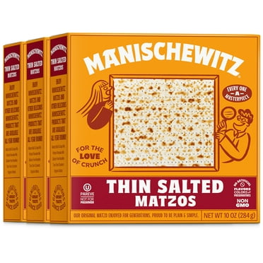 Manischewitz Passover Whole Wheat CM31 Matzo 10 oz (3 Pack) Thin, Crisp ...