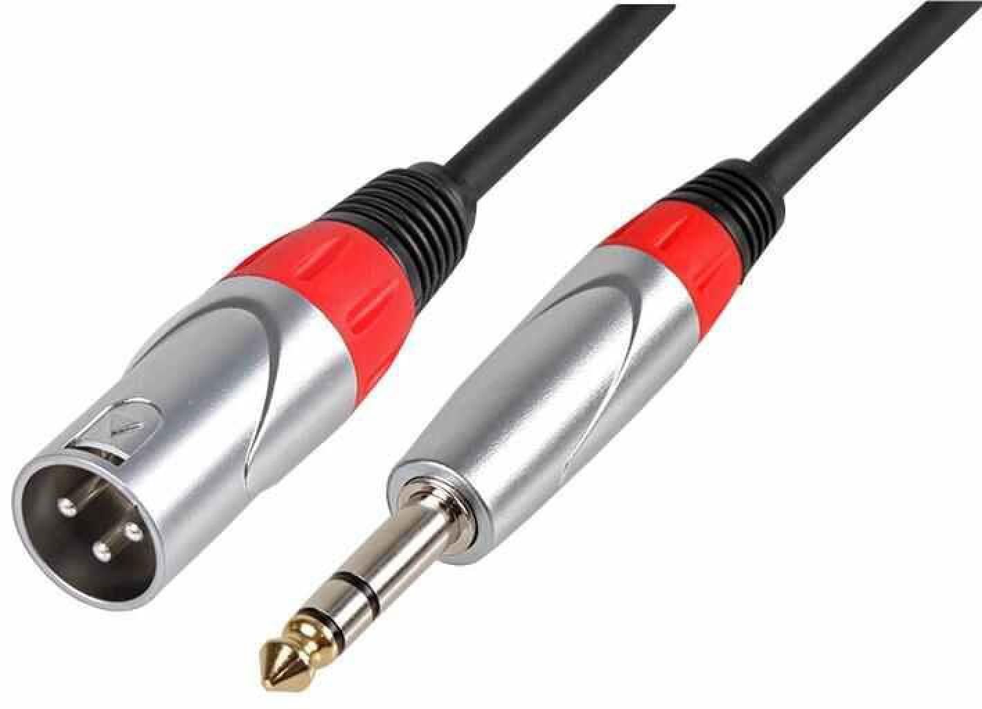 PULSE - 6.35mm (1/4") 3-Pole Jack Plug to 3-Pin XLR Plug Lead, 3m ...