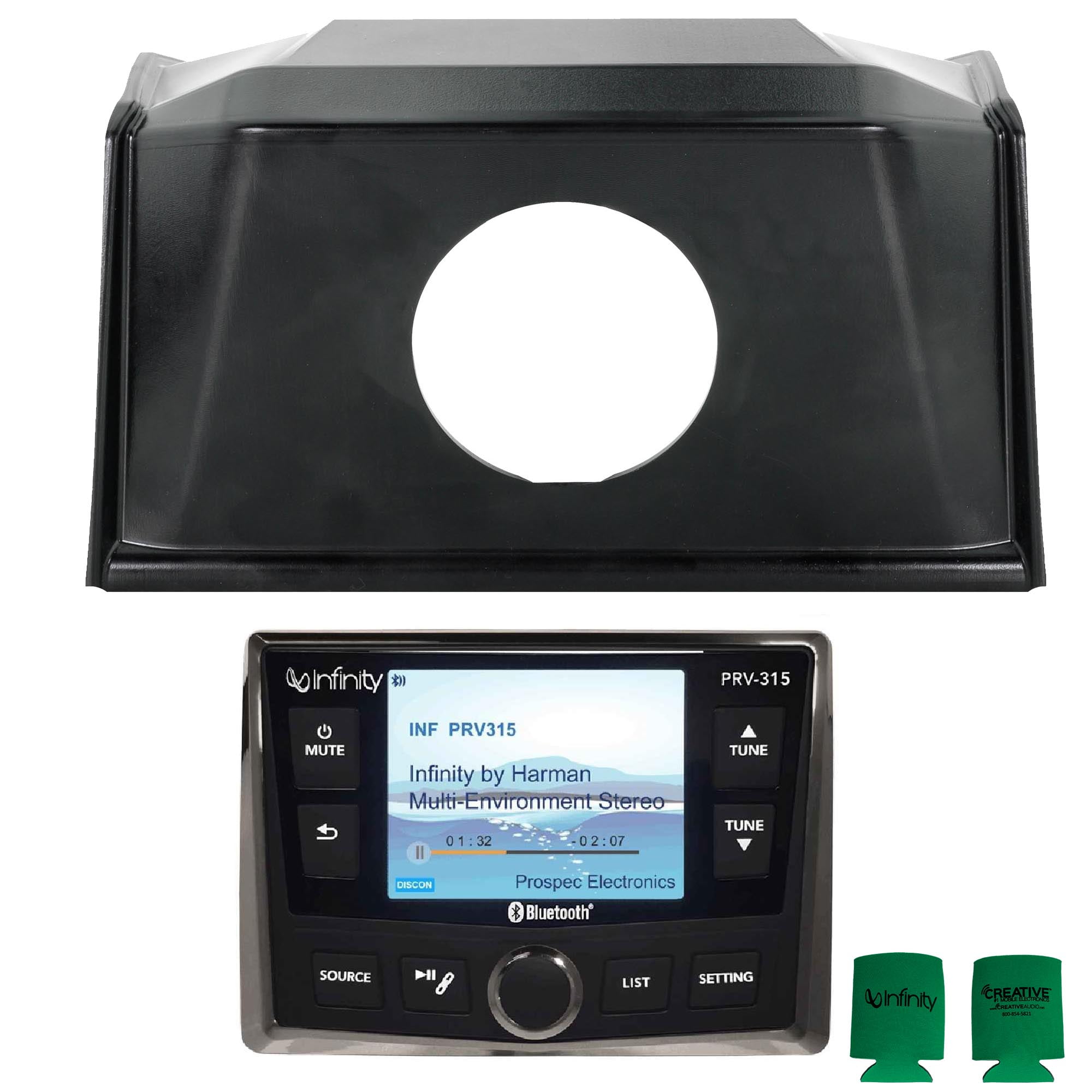 Polaris Bundle- 19+ Polaris RZR SPXRZRDASH2 Radio Mounting Kit and ...