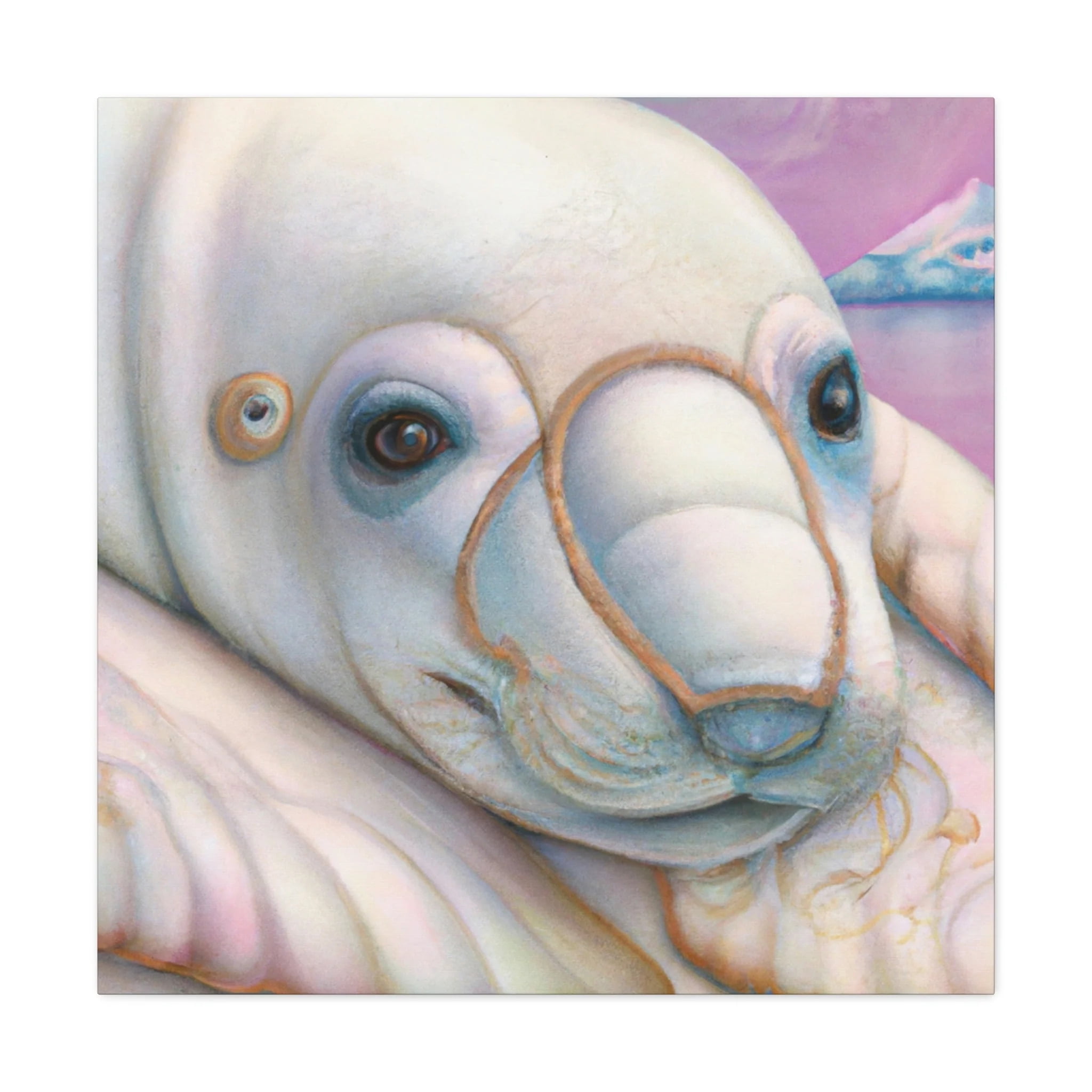 Beluga Whale Bliss - Canvas - Walmart.com