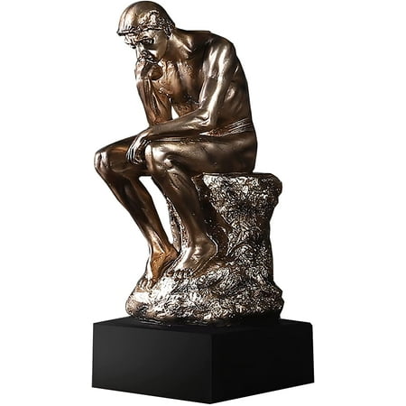 Resin The Thinker Statue Collectible,Famous Thinking Man Sculptures,Art ...