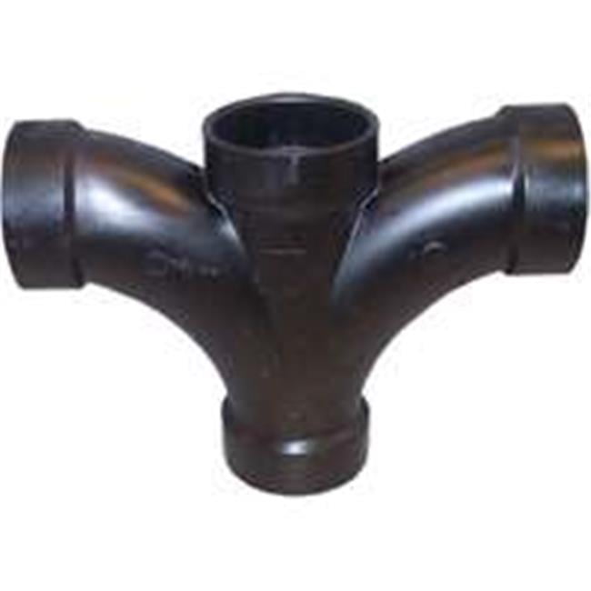 GENOVA PRODUCTS 82620 2 In. ABS Double Fixture Tee - Walmart.com