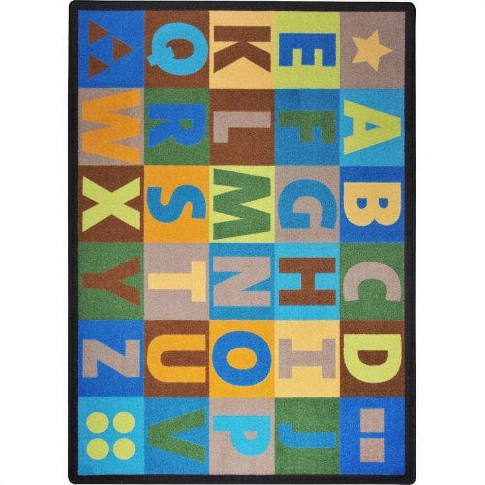 Joy Rugs Oversize Alphabet Machine Tufted - Cut Pile Earthtone 10'9" x ...