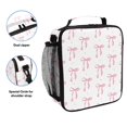 ALAZA Watercolor Pink Bow Lunch Box Insulated Cooler Lunch Bag with ...
