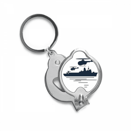 Helicopter Ship Wave Military Finger Nail Clippers Scissor Stainless ...