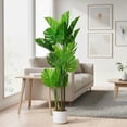 Kicctian 3.6FT Artificial Monstera Plant with Planter Pot and Lifelike ...
