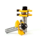 Yonico Yonico 15221 - Matched Tongue and Groove Router Bit Set 1/2 ...