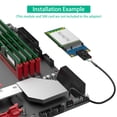 Mini PCIE to USB Adapter with Card Slot for WWAN LTE Card Holder Mini ...