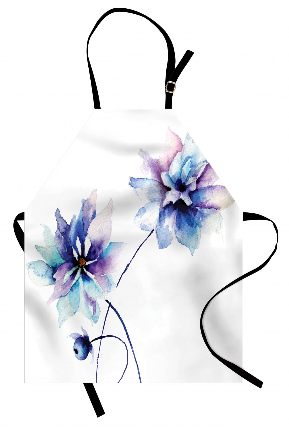 Watercolor Flower Apron Flower Drawing with Soft Spring Colors Retro ...