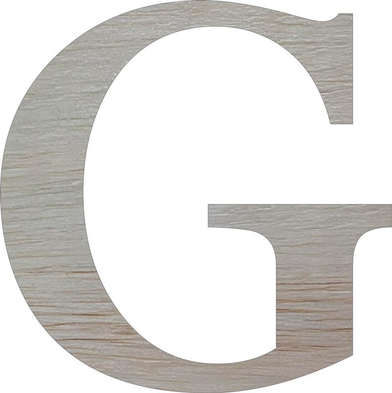 Wood 5'' Times Letter G, Unfinished Craft Letter - Walmart.com