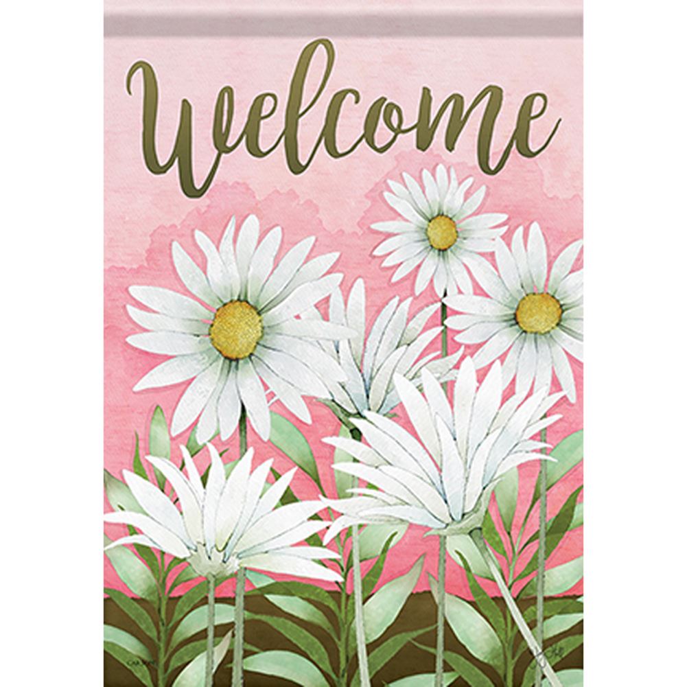 Carson Garden Flag - Delightful Dasies, Premium Dura Soft Fabric ...
