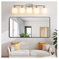Brushed Nickel 5-Light Bathroom Vanity Light Fixture, Modern Wall ...