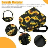 Sunflower Mini Backpack, Tsv Sunflowers Printing Backpack, Small ...