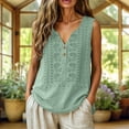 Ashirexll Sleeveless Tops for Women Sleeveless Solid Color V-Neck ...