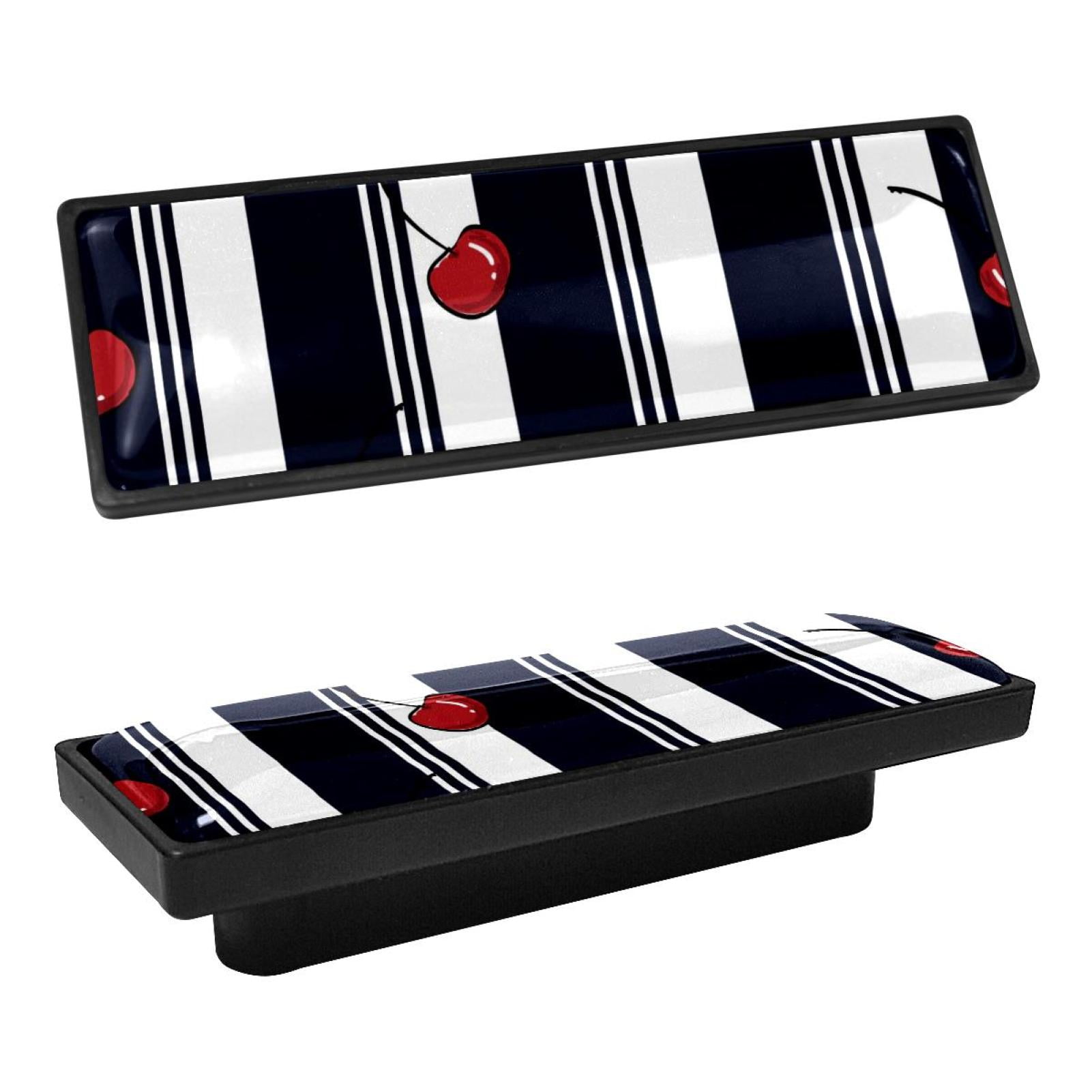 4 Pcs Rectangle Cabinet Handle Cupboard Knob Drawer Pulls Handle Cherry ...