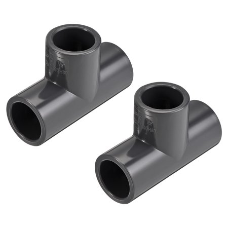 Uxcell Tee UPVC Pipe Fitting DN15 1/2" Socket T Shape Tube Hose ...