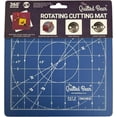 The Quilted Bear Rotating, Locking & Self-Healing Cutting Mat Blue - 7" x 7" - Walmart.com
