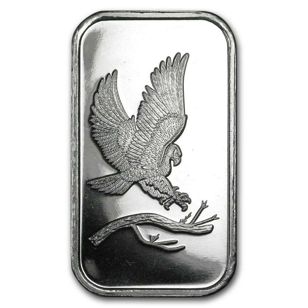Silvertowne - 1 oz Silver Bar - SilverTowne Eagle - Walmart.com ...