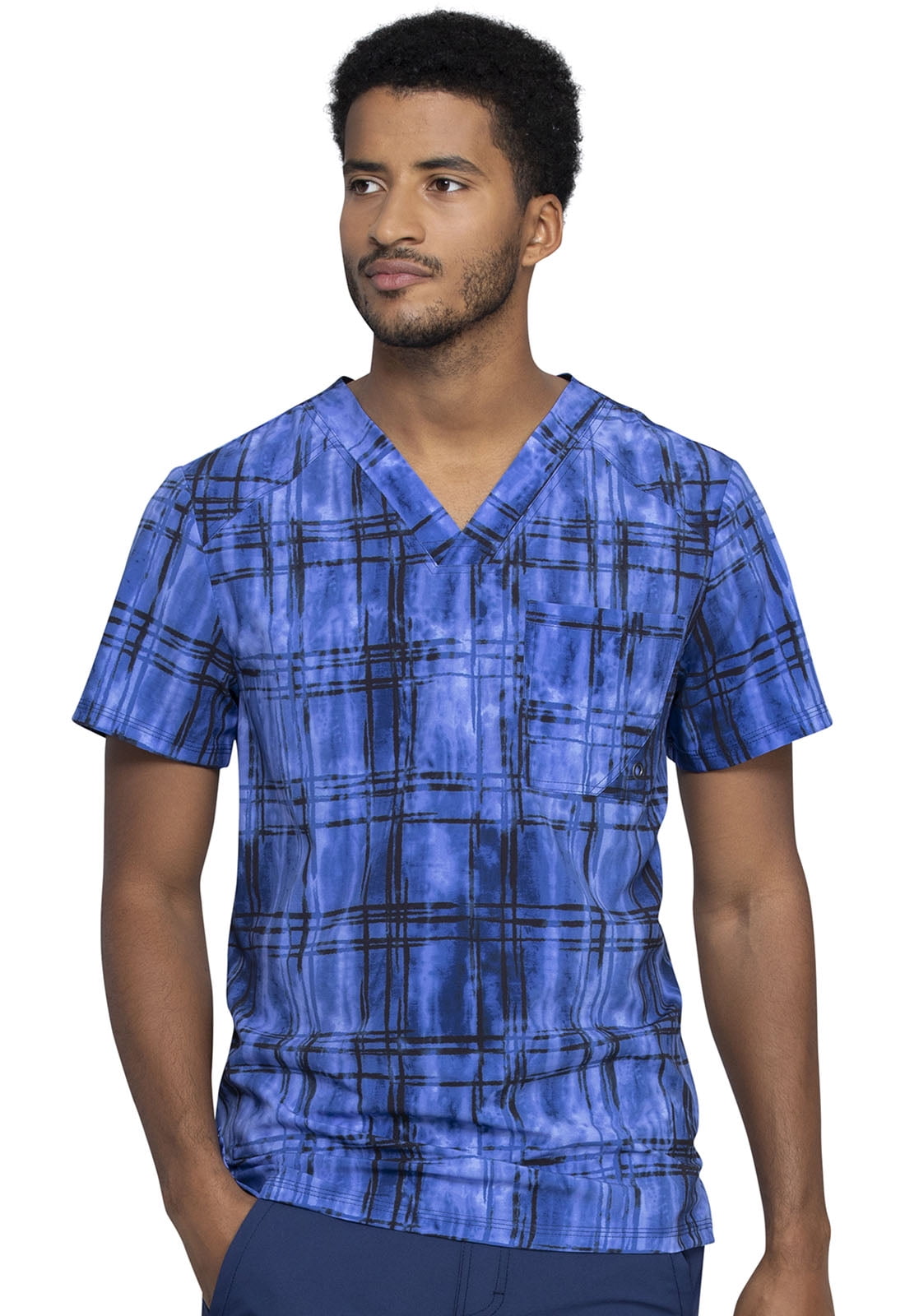 Cherokee Infinity Men Medical Scrubs Top V-Neck Plus Size CK902, 4XL ...